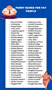 200+ Fun and Adorable Names for Plus Sized People - Free AI Funny Names ...