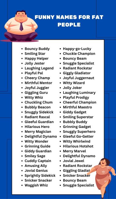 200+ Fun and Adorable Names for Plus Sized People - Free AI Funny Names ...