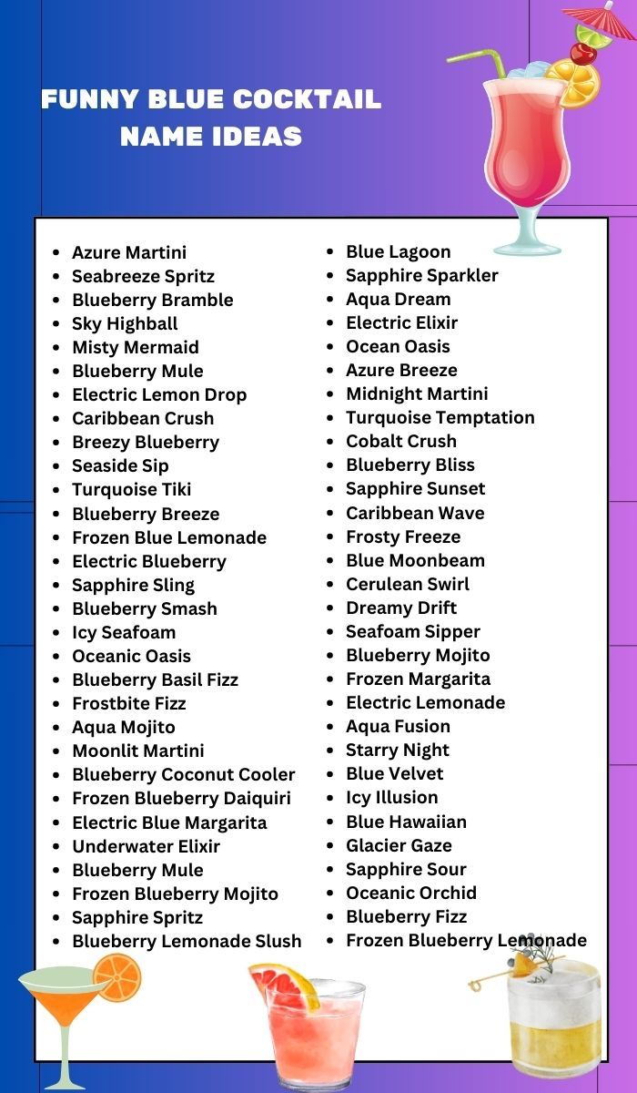 210+ Funny cocktail name ideas - Free AI Funny Names Generator