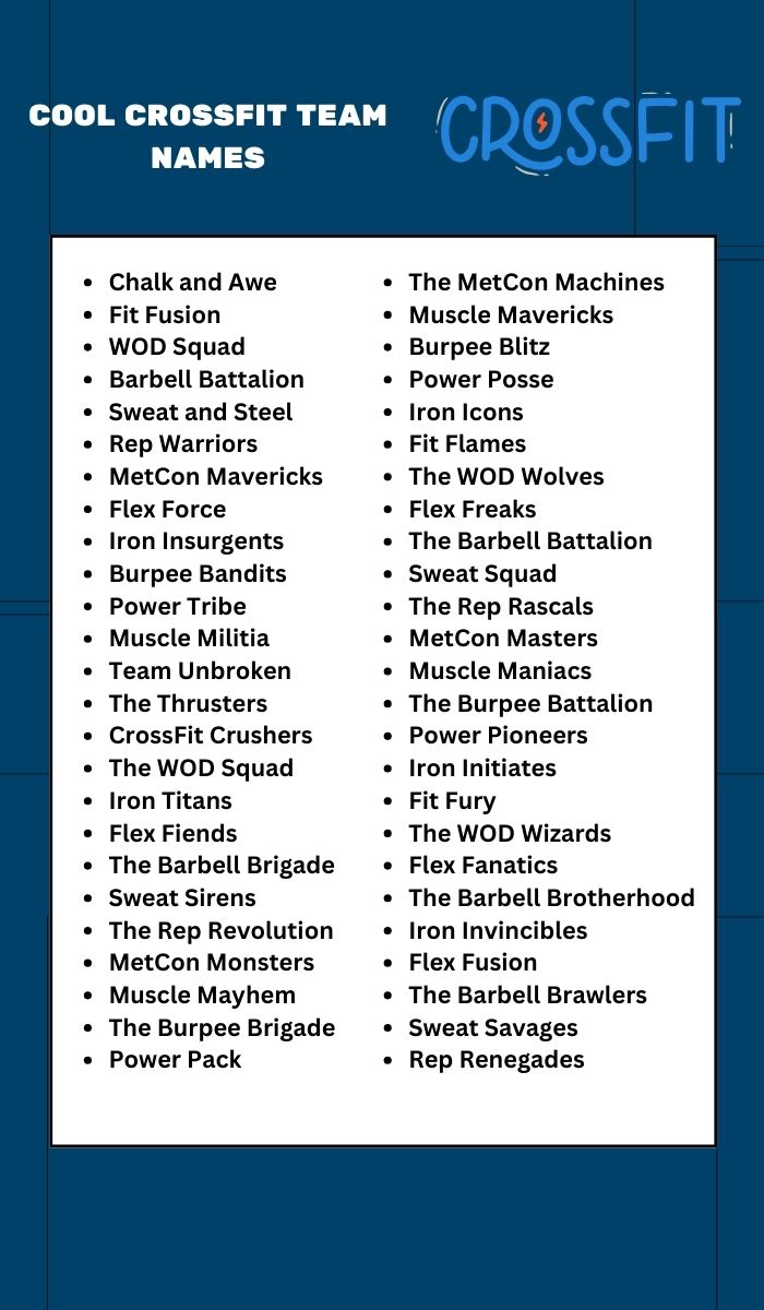 350+ Funny Crossfit Team Names - Free AI Funny Names Generator