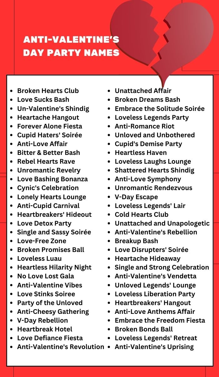 280+ Funny Valentine's Party Names - Free AI Funny Names Generator