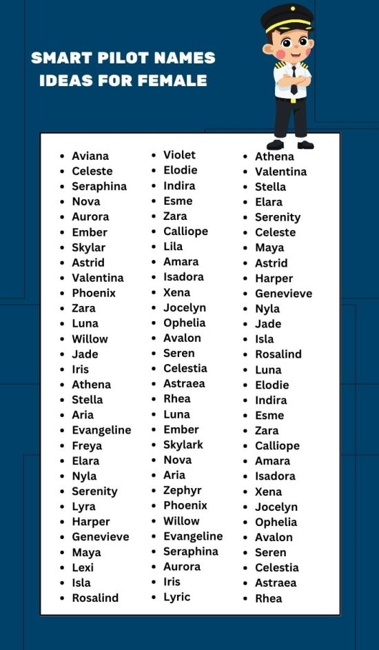 290+ Fun Pilot Names Ideas - Free AI Funny Names Generator
