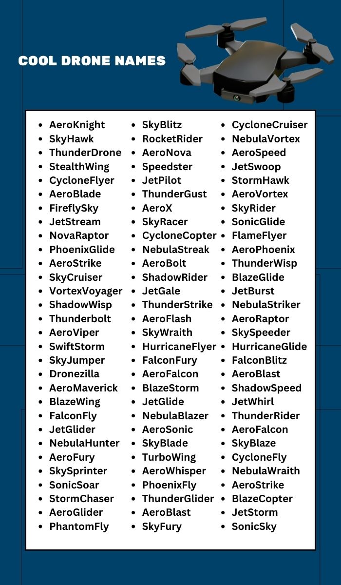 350+ Funny Drone Names - Free AI Funny Names Generator